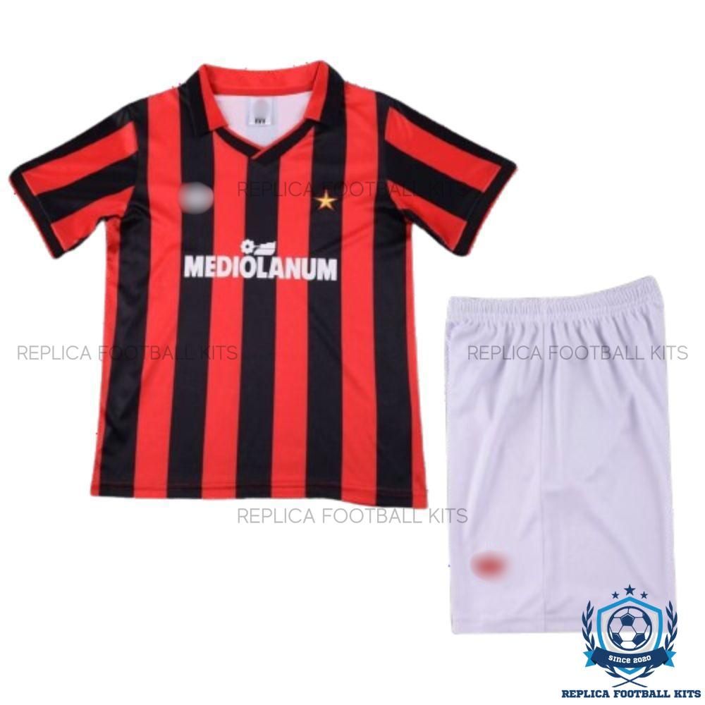 AC Milan Home Kids Replica Football Kit 1990/91 | Official Match