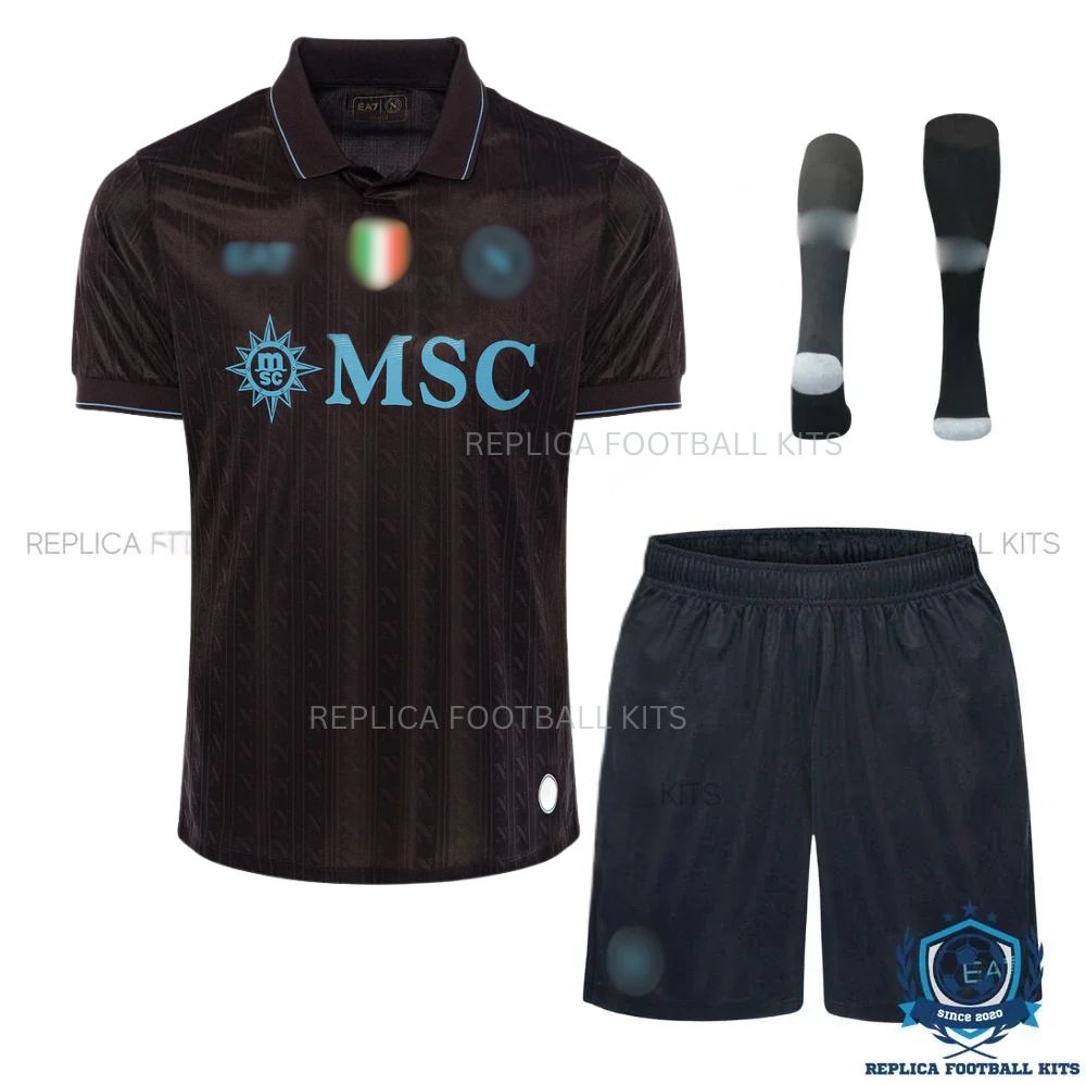 SSC Napoli Third Kid Replica Football Kit 25/26 | Official Match