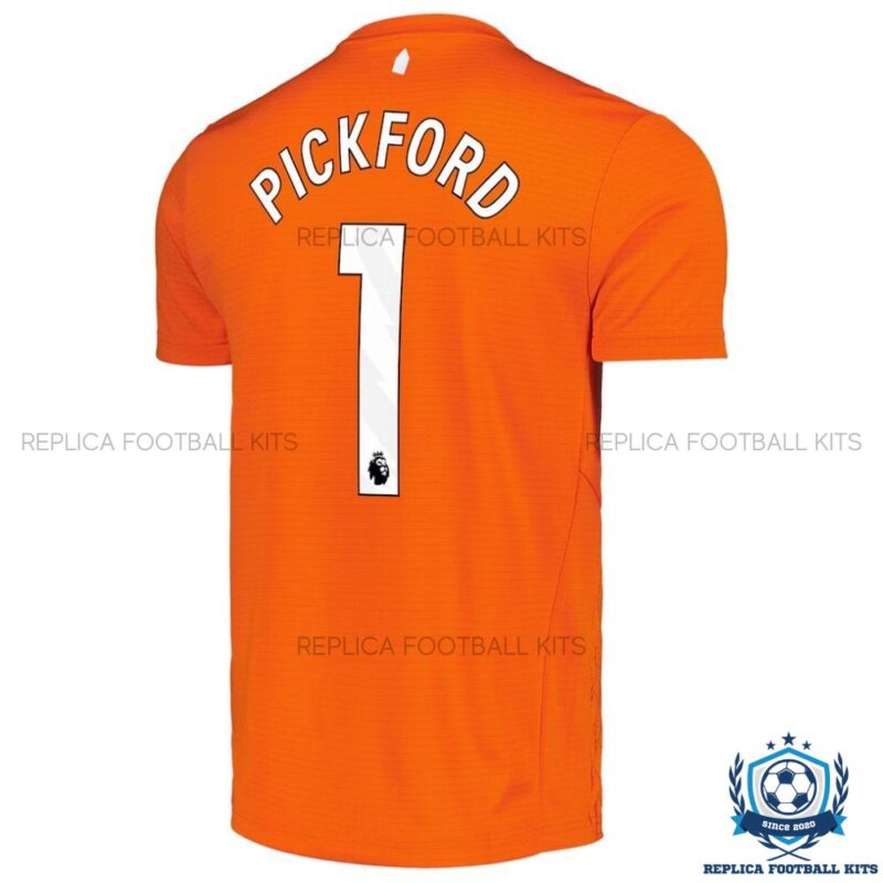 Everton Pickford 1 Orange Goalkeeper Men Replica Shirt 25/26 | Match ...