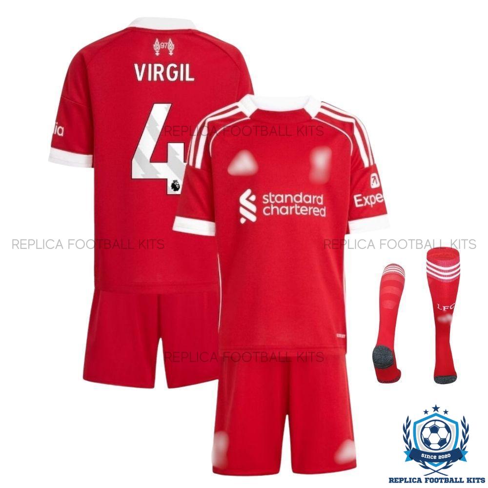 Liverpool Virgil 4 Home Men Replica Shirt 25/26 | Official Match