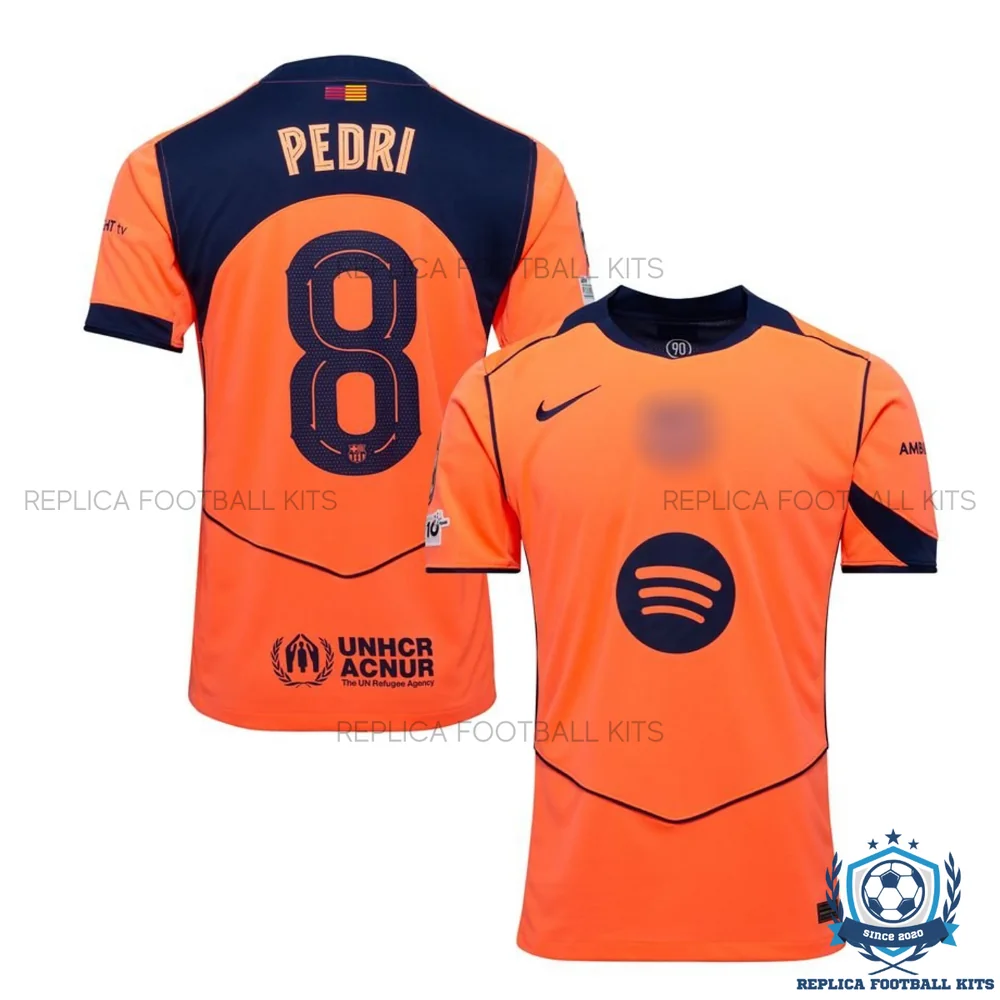 Barcelona PEDRI 8 Third Men Replica Football Shirt 2025/26 - Fan ...