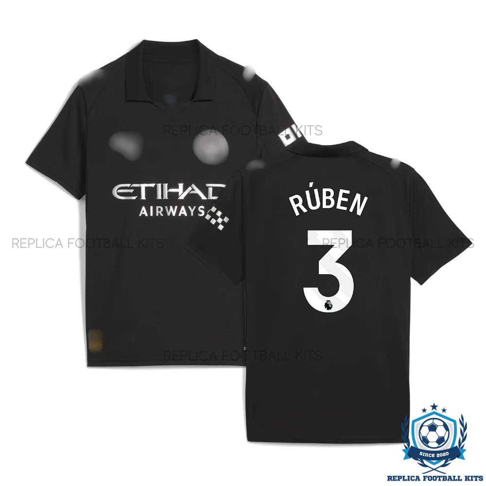 Manchester City RÚBEN 3 Away Men Replica Football Shirt 2025/26 ...