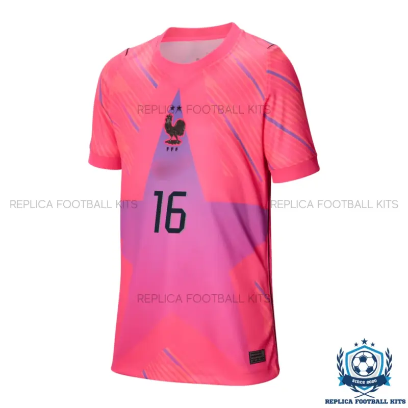 France World Cup 2026 MAIGNAN 16 Pink Goalkeeper Men Replica Football ...